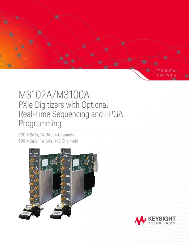 M3102A/M3100A PXIe Digitizers with Optional Real-Time Sequencing and FPGA Programming PDF Asset ...